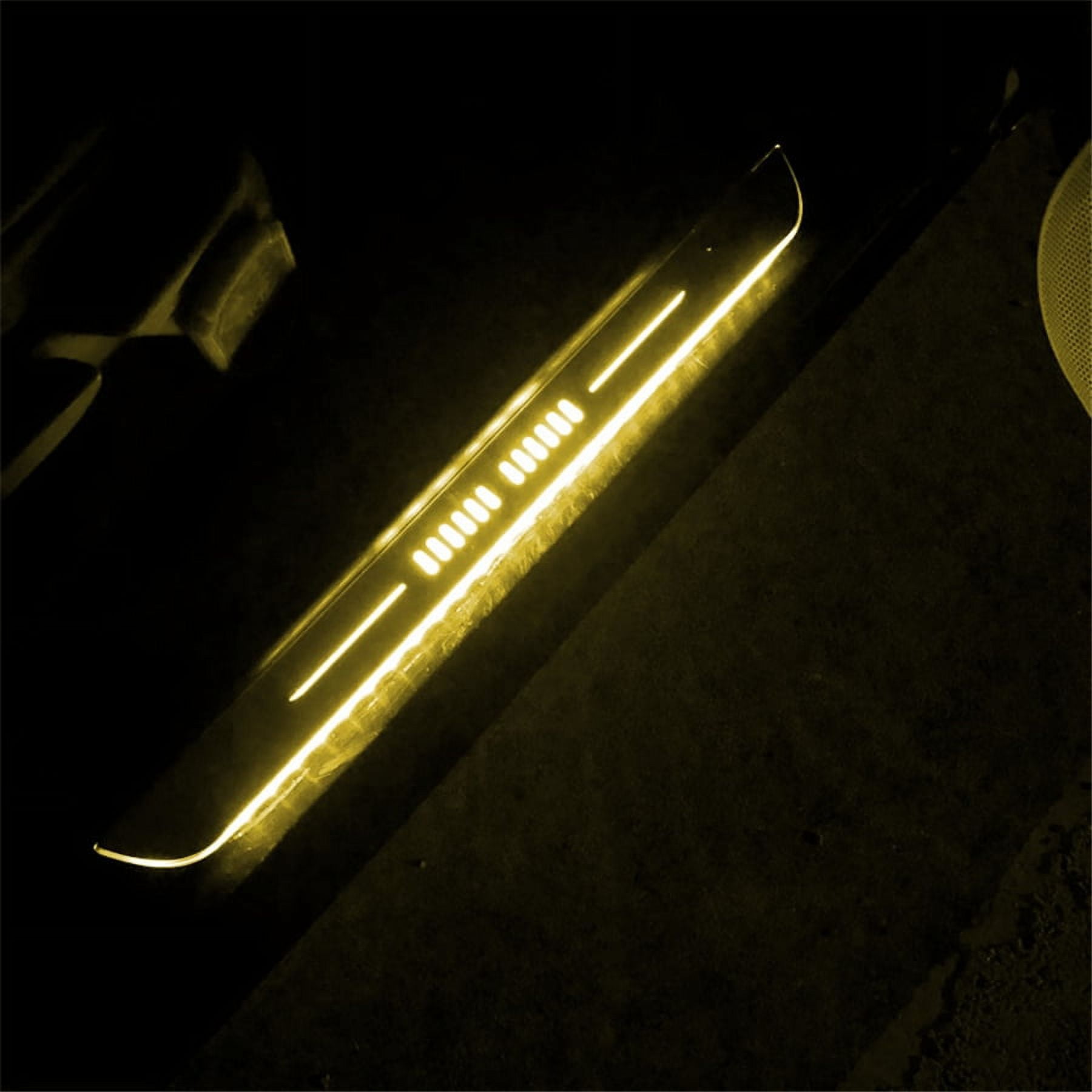 4Pcs Car Door LED RGB Flowing Pedal Lights Welcome Scuff Lamps ...