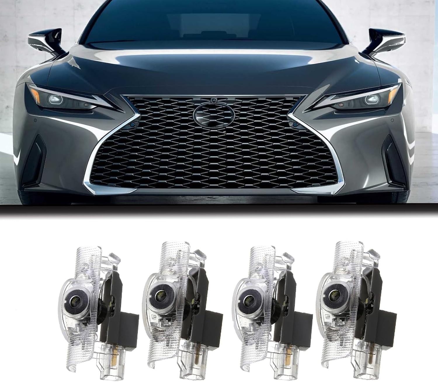 4Pcs Car Door Lights Logo Projector Never Fade HD LED Door Welcome ...