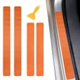 4Pcs Car Door Sill Plate Protectors Door Edge Step Dust Shield Cover ...