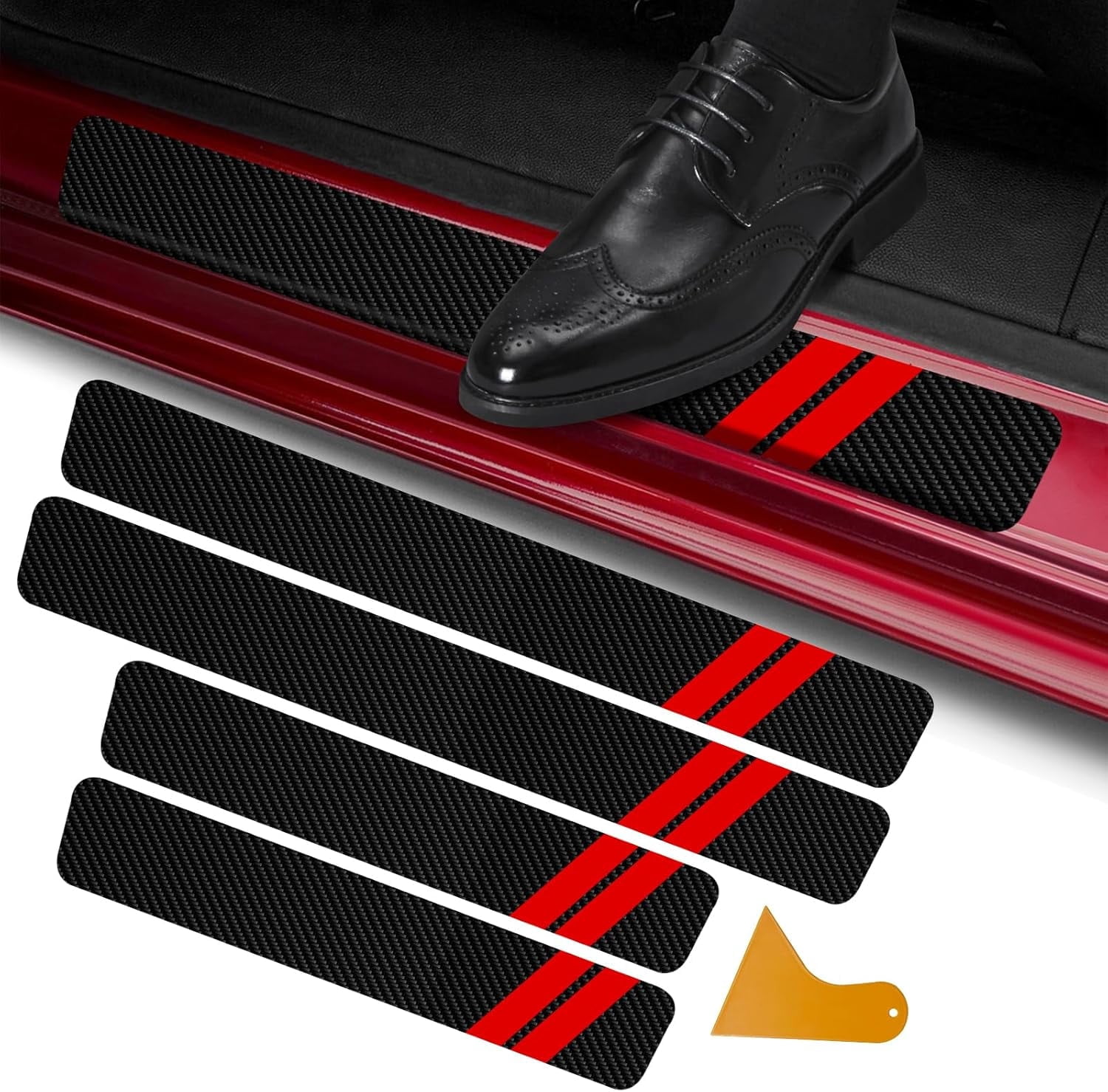 4Pcs Car Door Sill Protector for Dodge Charger Challenger Durango ...