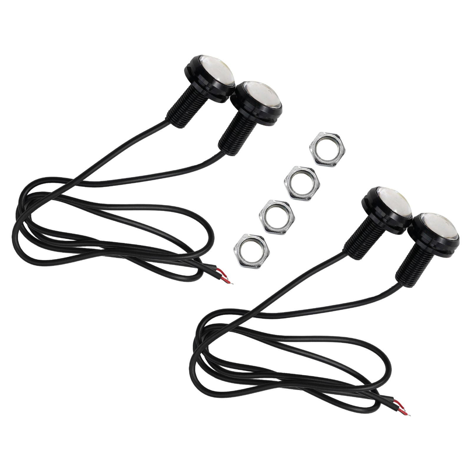 4Pcs Car Light Front Grille Lamps Bumper Grill Hood Led Lights For Ford ...