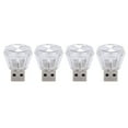 4Pcs Car Lighting LED Light USB Cars Interior Atmospheres Lamp Indoor ...