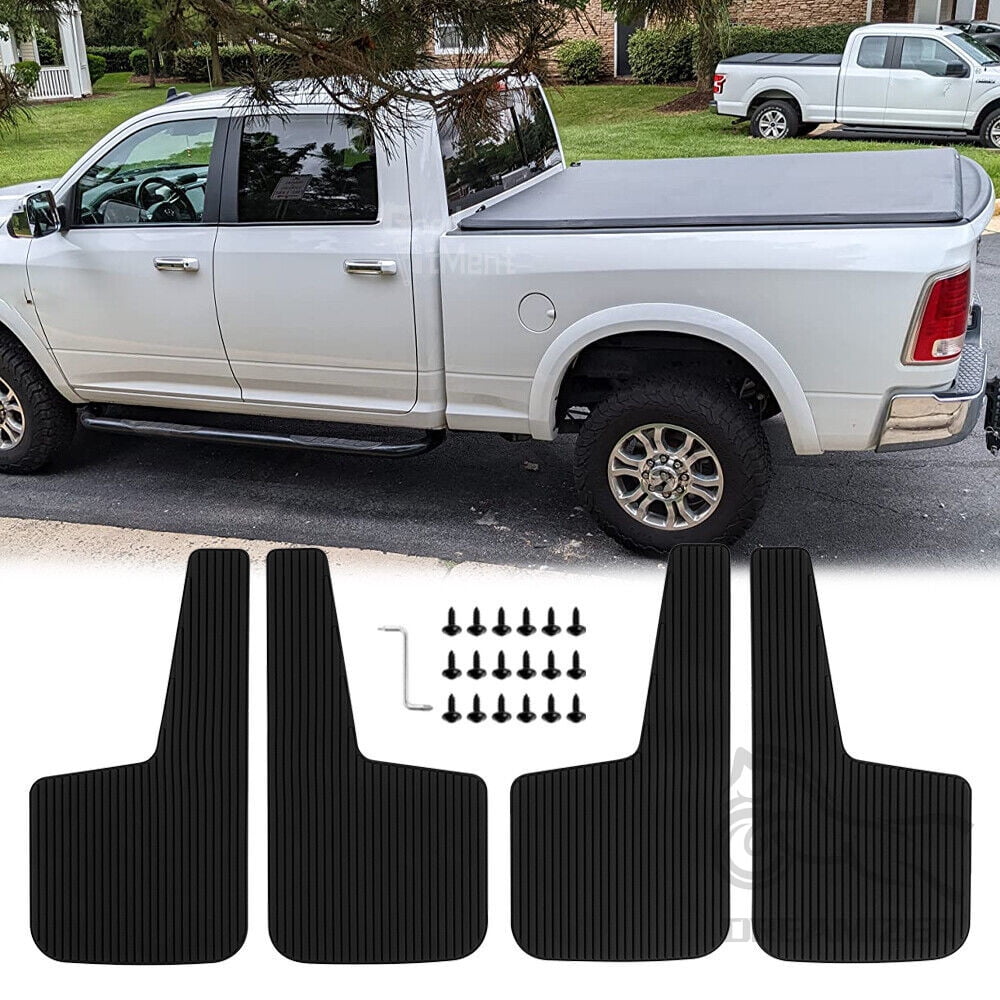 4Pcs Car Mud Flaps Fender Splash Guards PVC Mudguard Fender Flares with ...