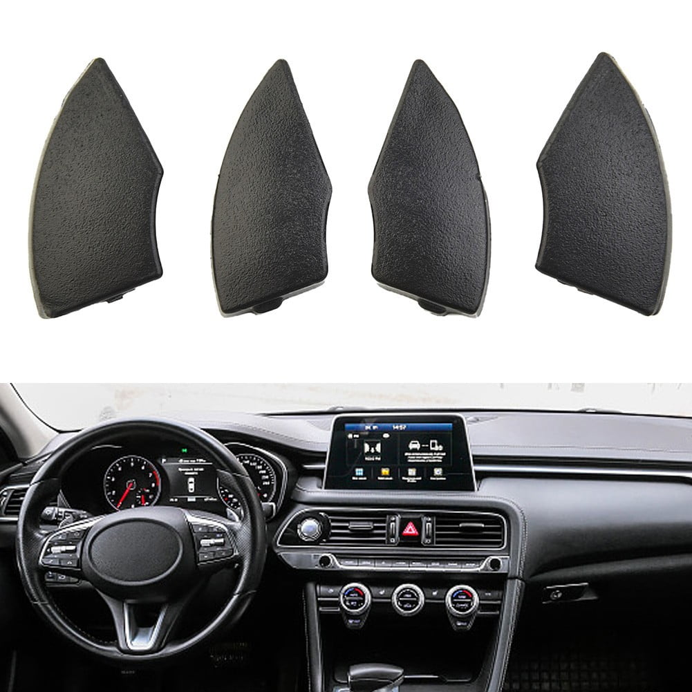 4Pcs Car-Onwards Audio Panel Buttons Black Fascias Trim-Mold Cover ...