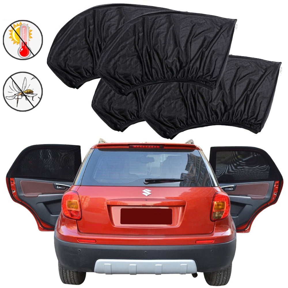 IC ICLOVER 4Pcs Universal Car Window Sunshade, Sunblock Screen ...