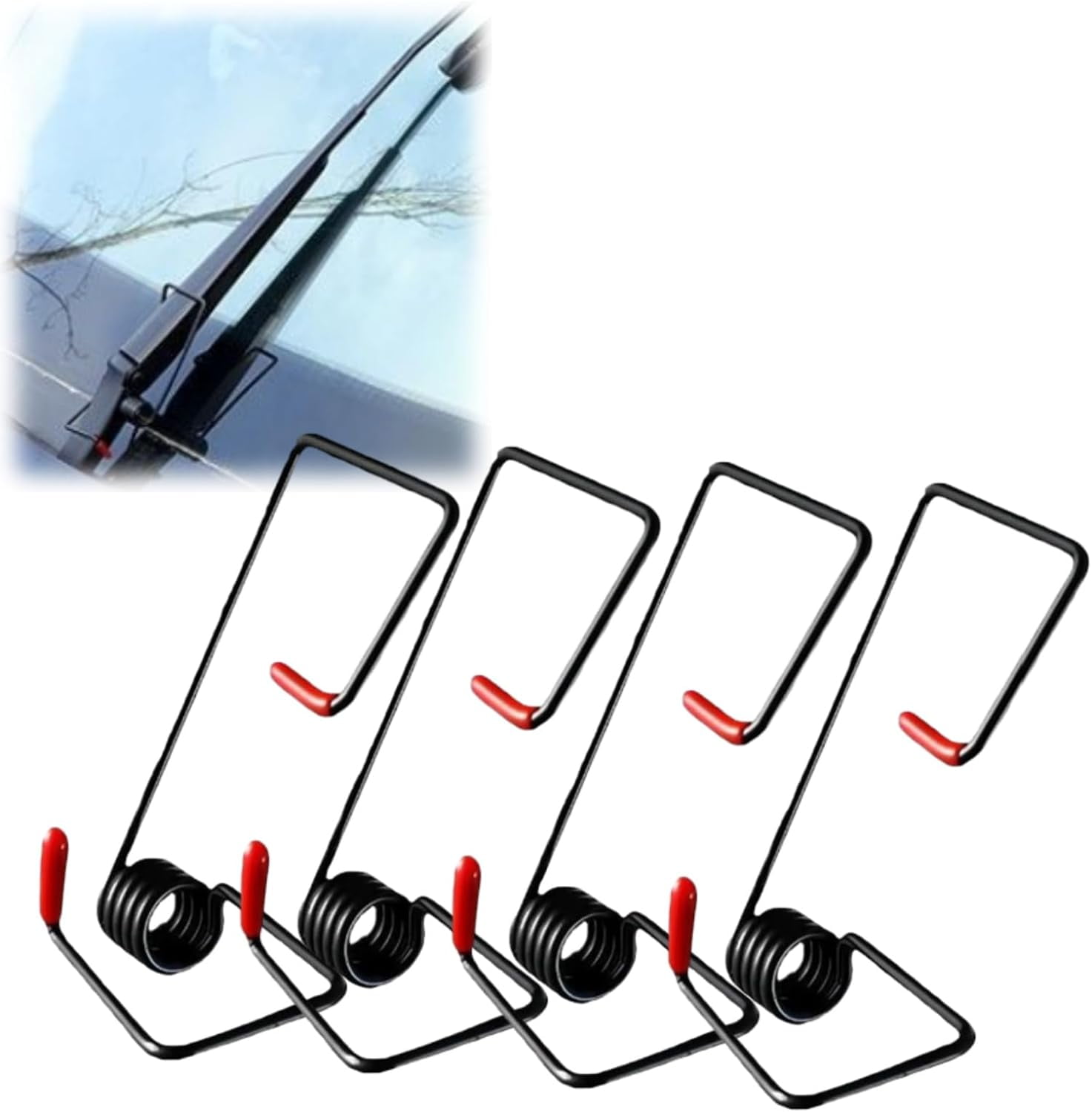 4Pcs Car Windshield Wiper Arm Pressure Spring Booster,Windshield Wipers ...