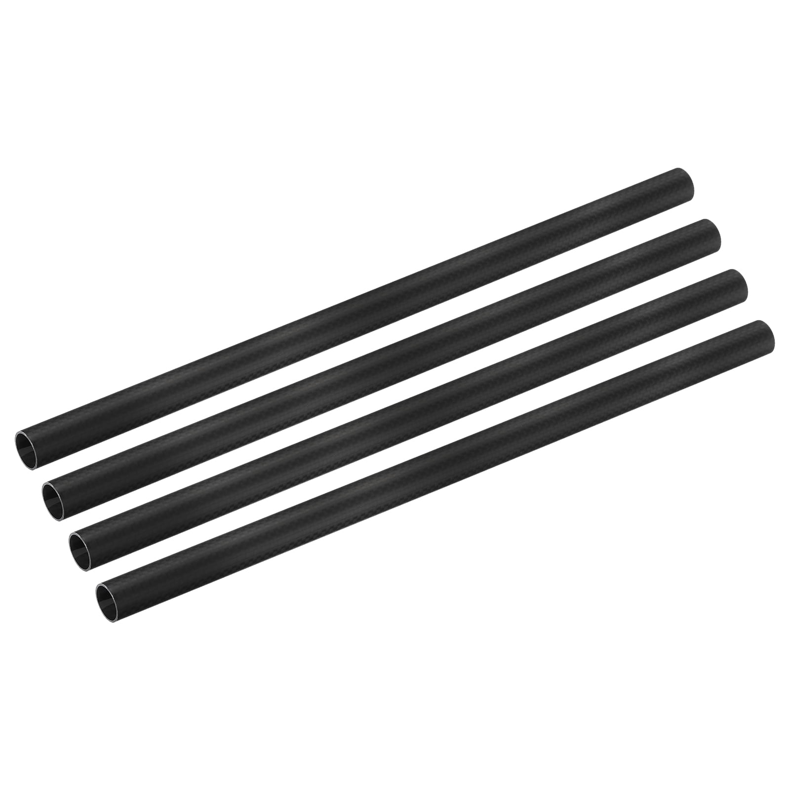 4Pcs Carbon Fiber Tubes 14 x 16 x 330mm Matte Surface Rod 3K Roll ...