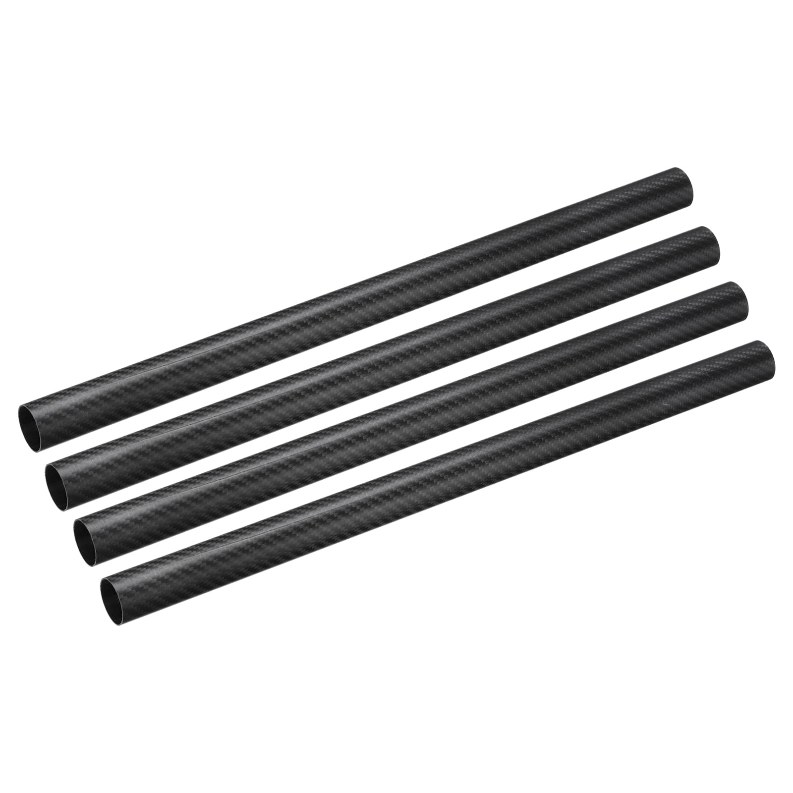 4Pcs Carbon Fiber Tubes 28 x 30 x 500mm Matte Surface Rod 3K Roll ...