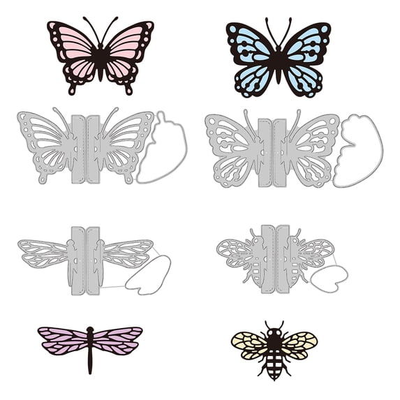 4Pcs Carbon Steel Cutting Dies Stencils for DIY Scrapbooking/Photo ...
