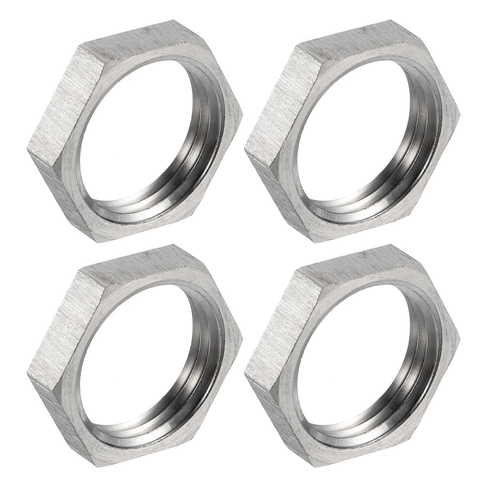 4Pcs Cast Pipe Fitting Hex Locknut, 304 Stainless Steel Hex Lock Nut ...