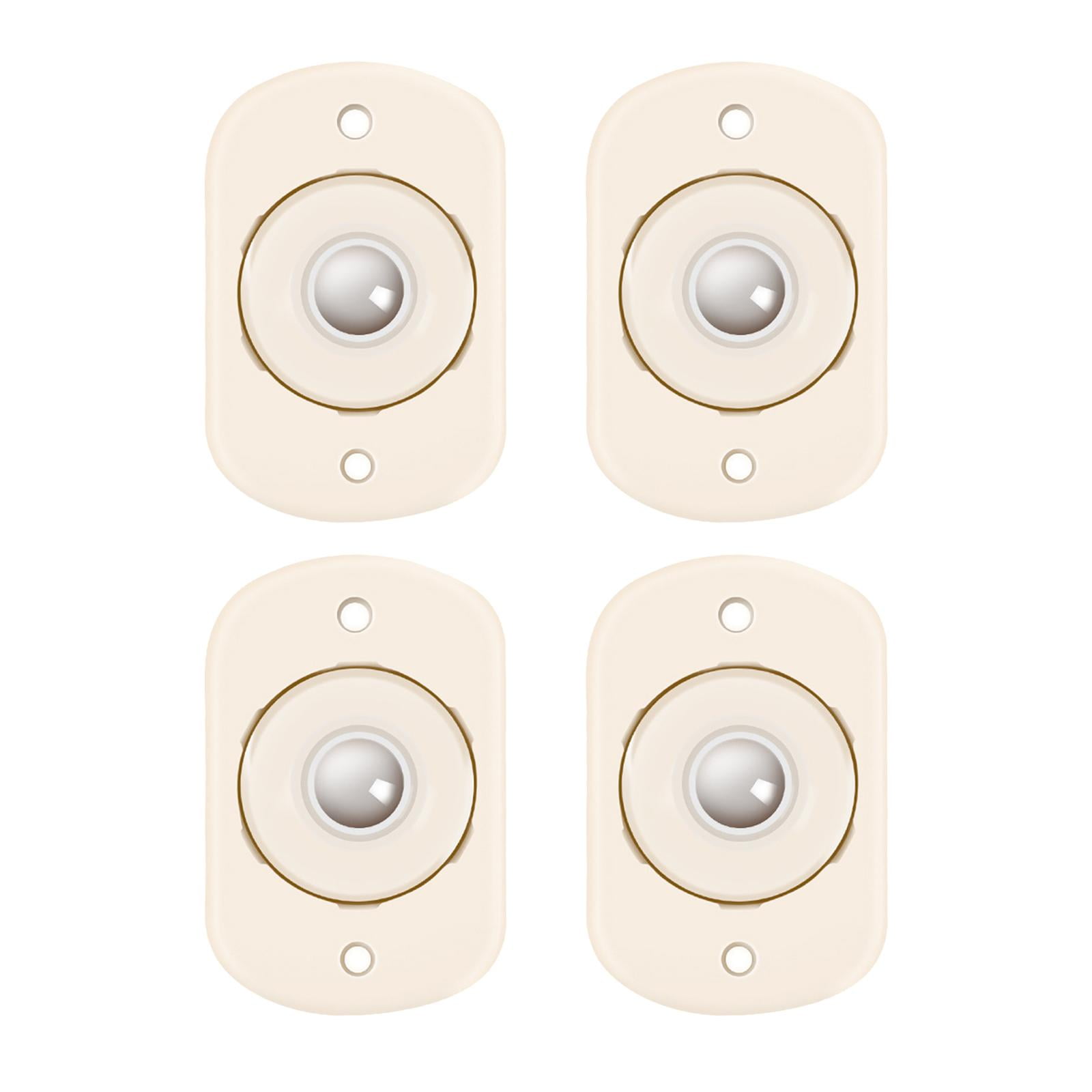 4Pcs Caster Wheels Swivel Pulley Mini Swivel Wheels Office Small ...