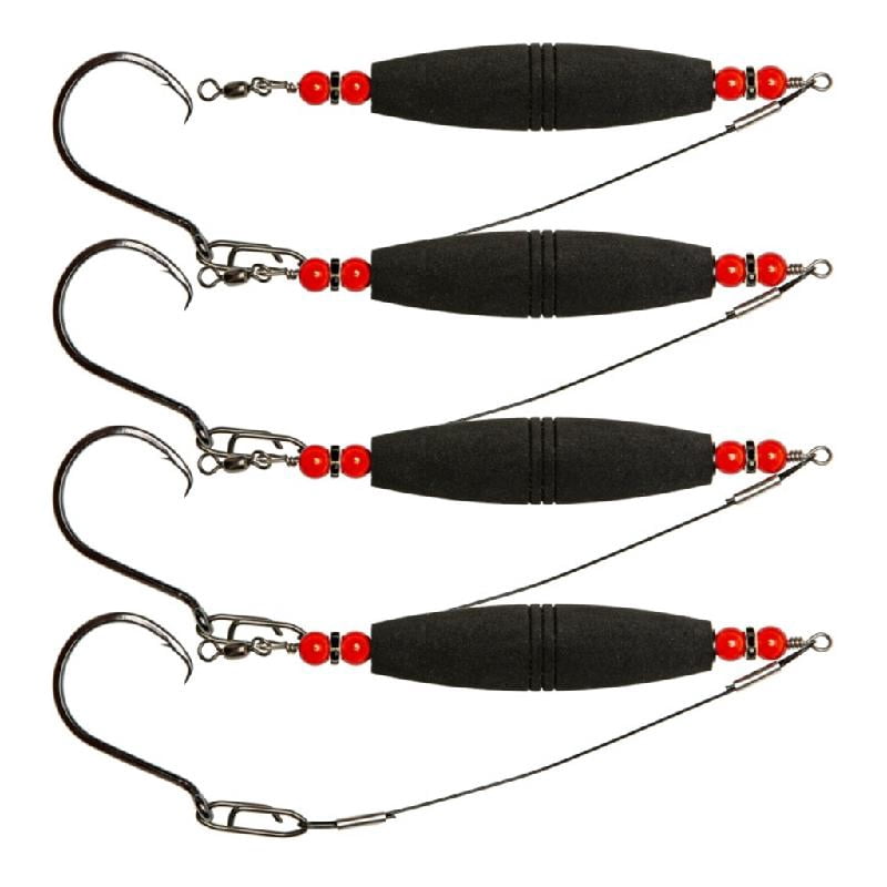 4Pcs Catfishes Float Rigs with Hook Foams Peg Float Catfishes Rattling ...