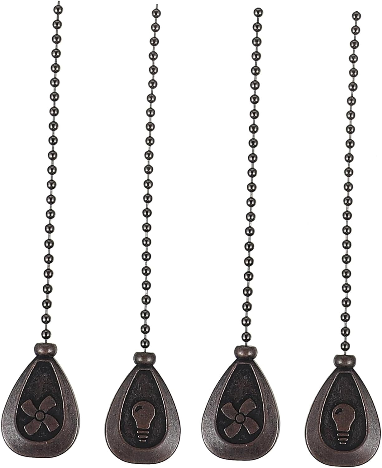 4Pcs Ceiling Fan Chain Pull Chain Switch Chains for Ceiling Fans and ...