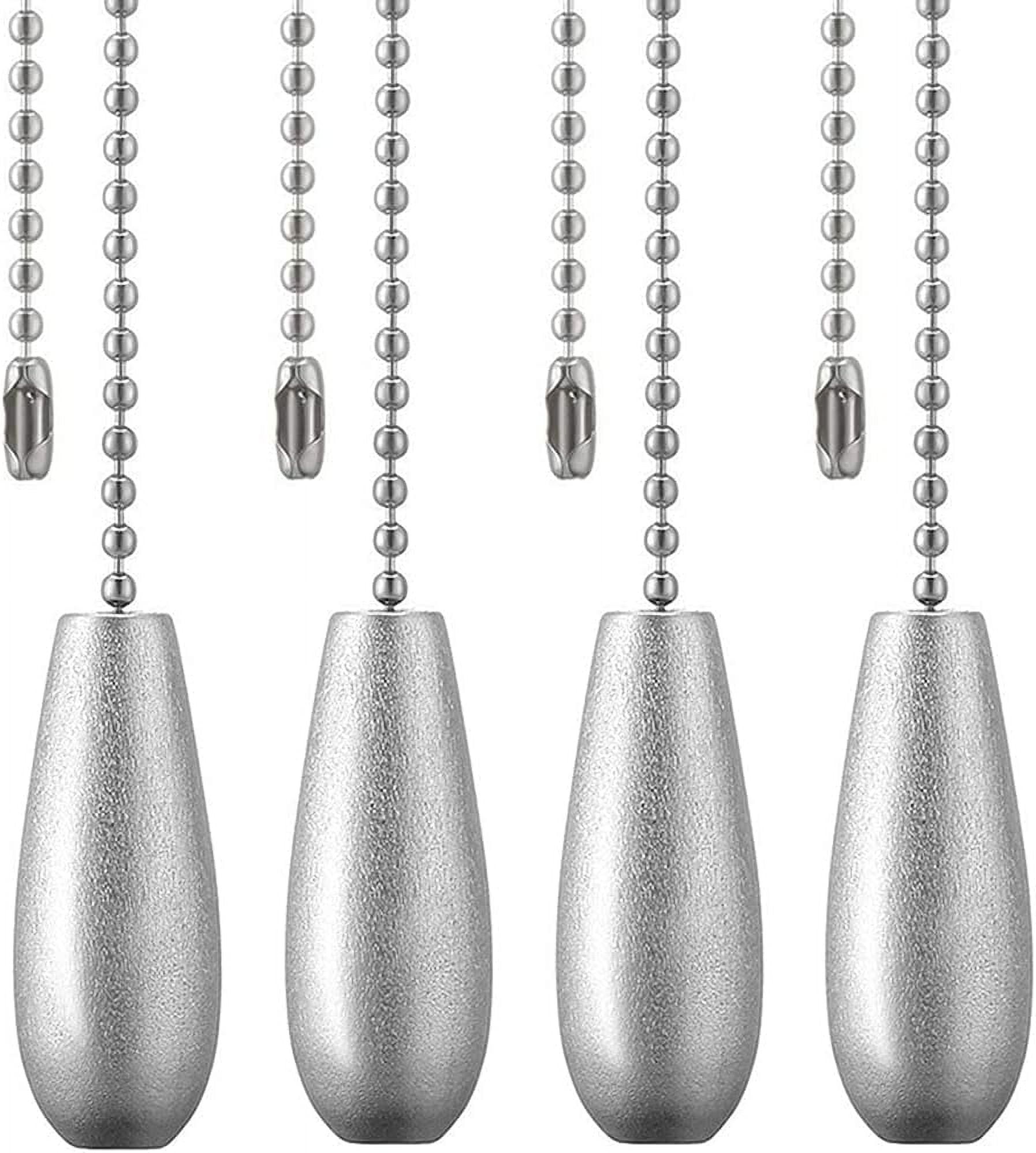 4Pcs Ceiling Fan Chain Pulls Decorative Extension 12 Inches Wooden Pull ...