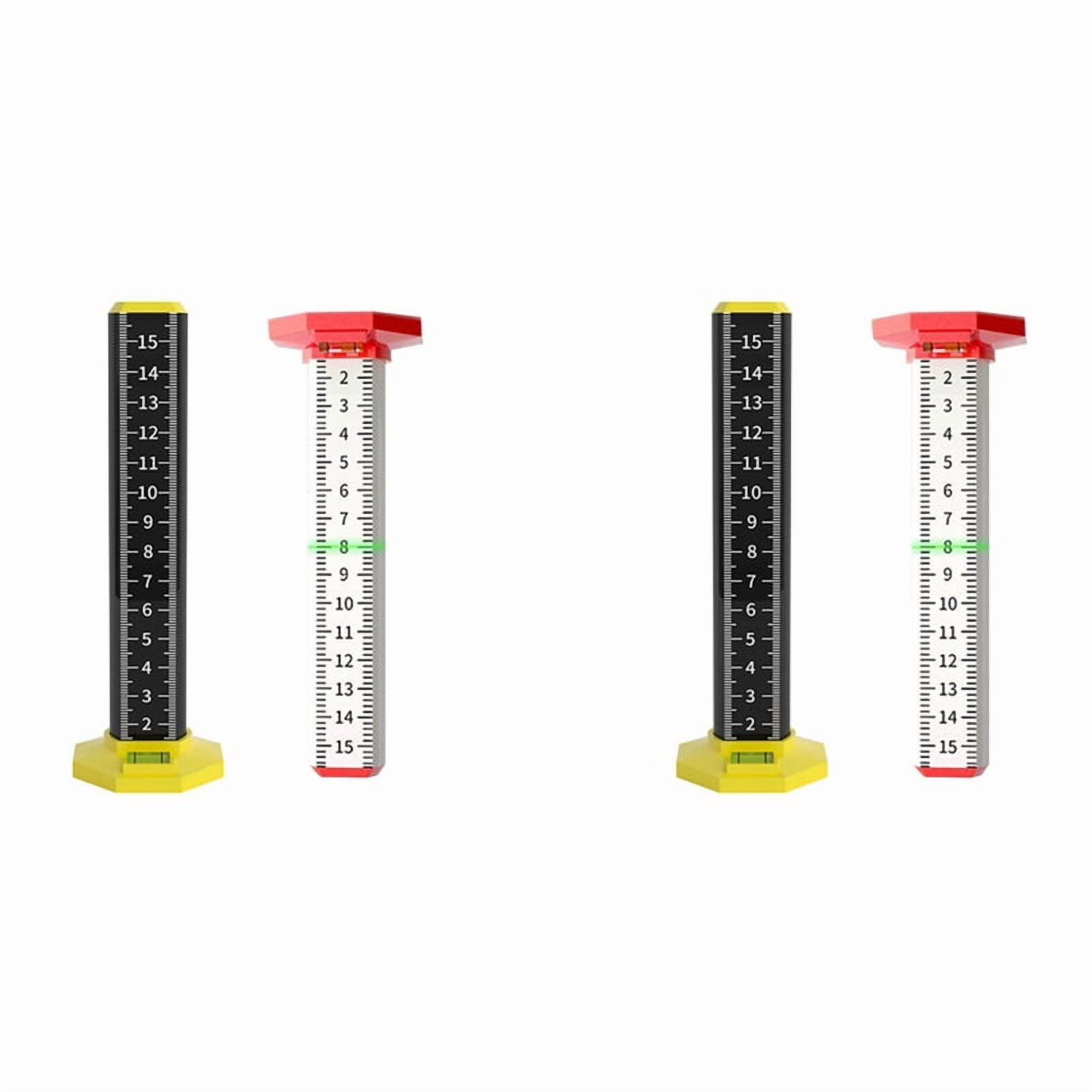 4Pcs Ceiling and Floor Tile Height Ruler, Measuring Ruler with Magnetic ...