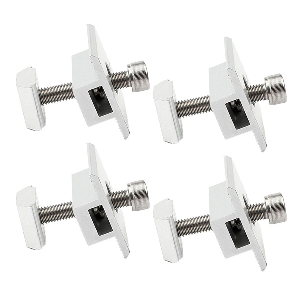 4Pcs Centre Clamp Aluminium Alloy Solar Module Mounting Brackets For Pv ...