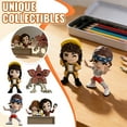 4Pcs Character Figurines, Chibi Style Collectible Models With Desk ...