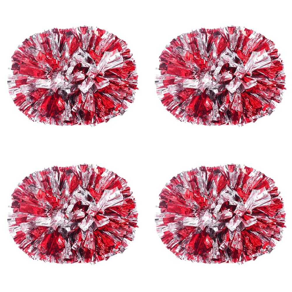 4Pcs Cheer Poms Handmade PET Dance Poms Performance Colorful Balls ...