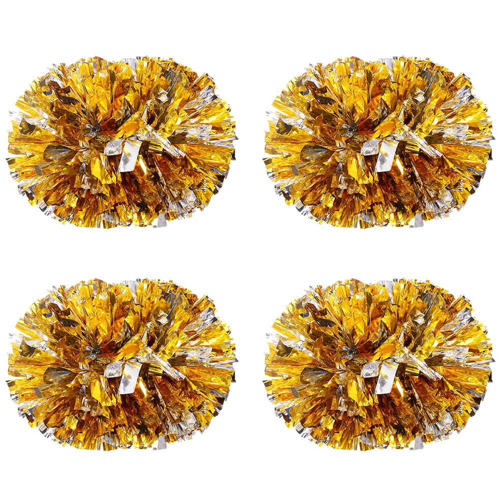 4Pcs Cheer Poms Handmade PET Dance Poms Performance Colorful Balls ...