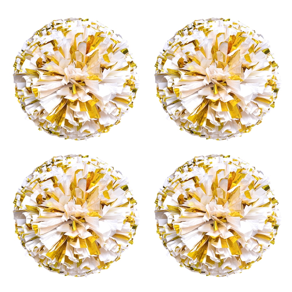 4Pcs Cheer Poms Pearl Glitter Handheld Flower Props for School Sports ...