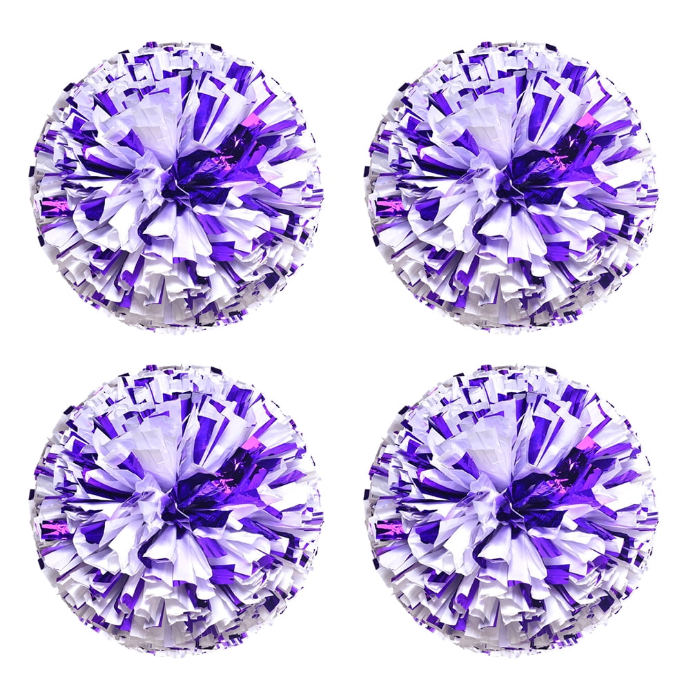 4Pcs Cheer Poms Pearl Glitter Handheld Flower Props for School Sports ...