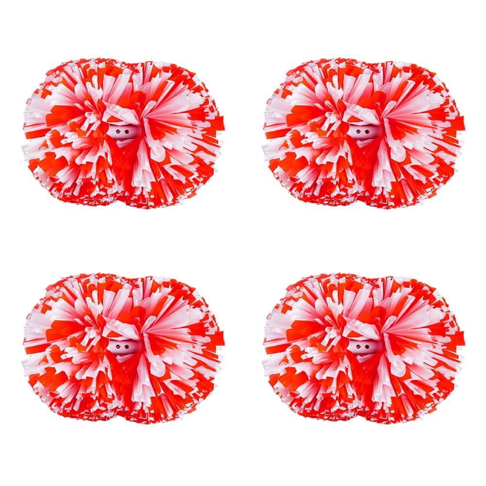 4Pcs Cheerleading Pom Poms PE Handcrafted Cheer Poms for Competitions ...