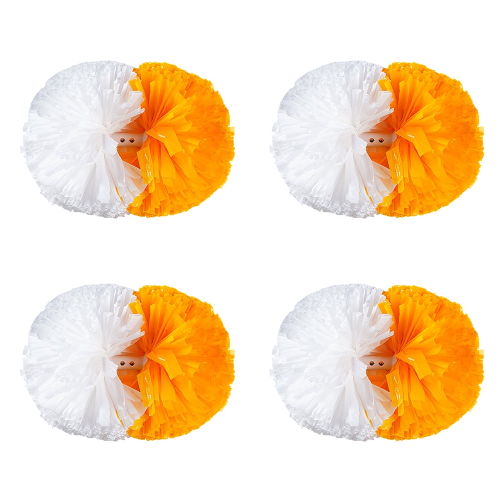 4Pcs Cheerleading Pom Poms PE Handcrafted Cheer Poms for Competitions ...