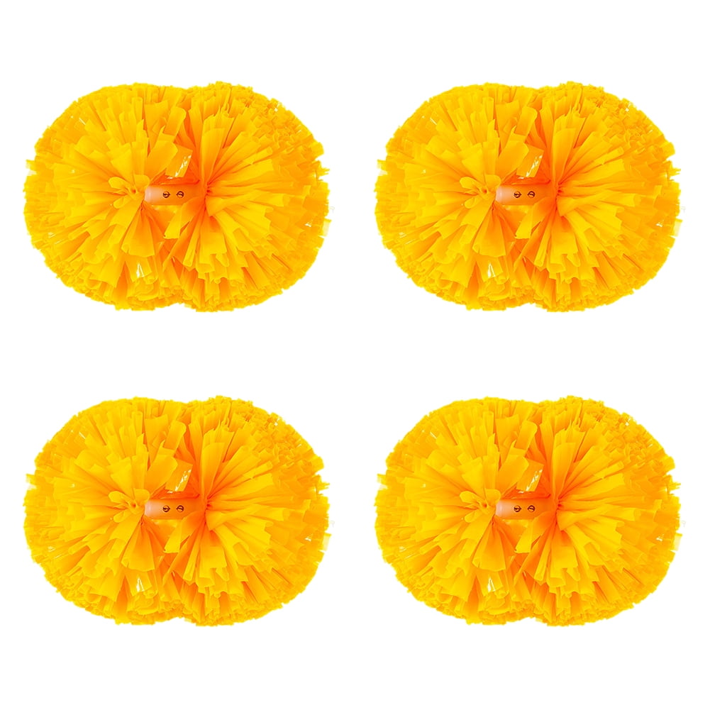 4Pcs Cheerleading Pom Poms PE Handcrafted Cheer Poms for Competitions ...
