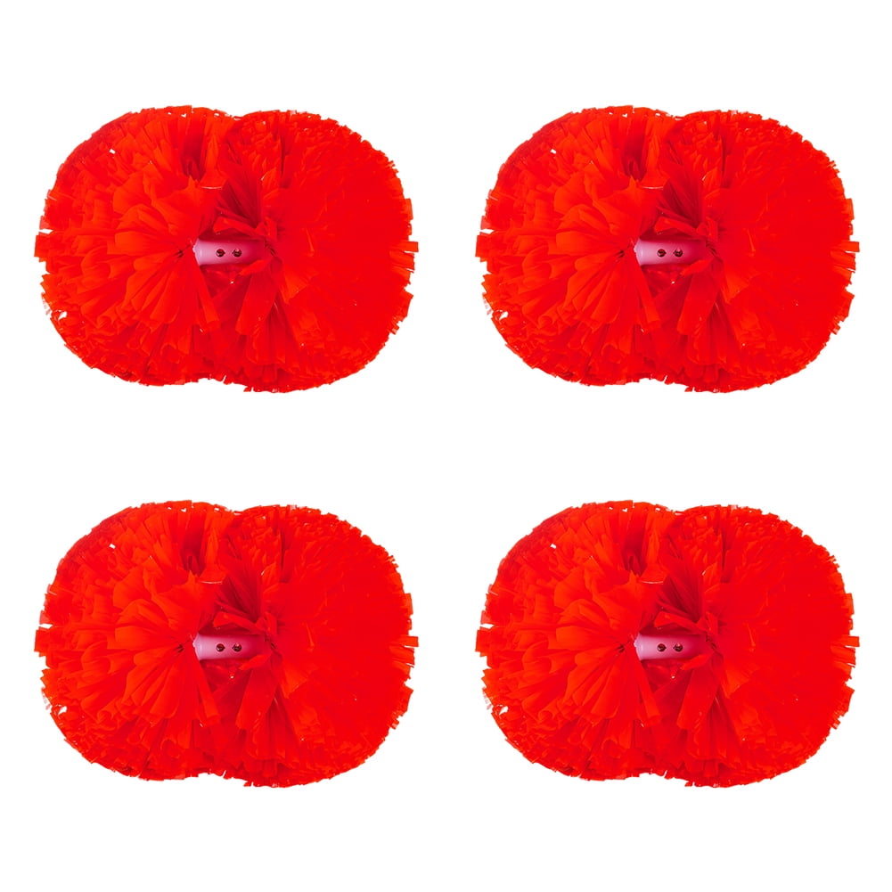 4Pcs Cheerleading Pom Poms PE Handcrafted Cheer Poms for Competitions ...
