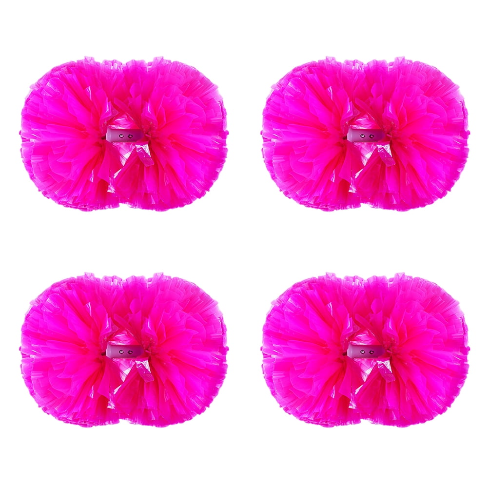 4Pcs Cheerleading Pom Poms PE Handcrafted Cheer Poms for Competitions ...