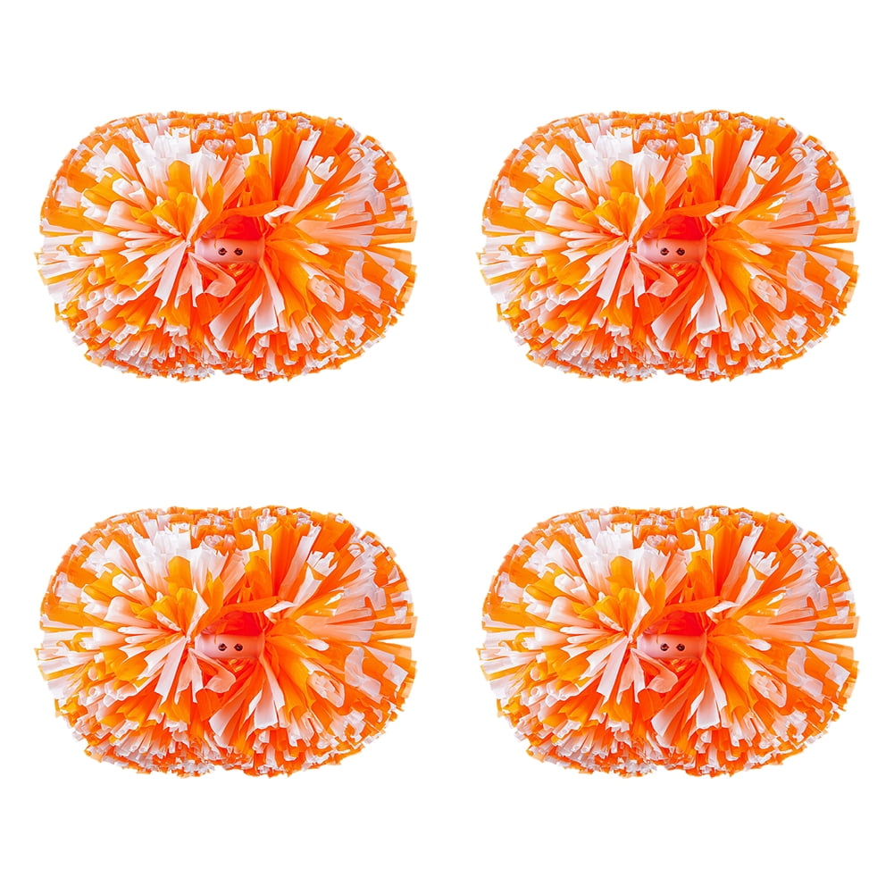 4Pcs Cheerleading Pom Poms PE Handcrafted Cheer Poms for Competitions ...