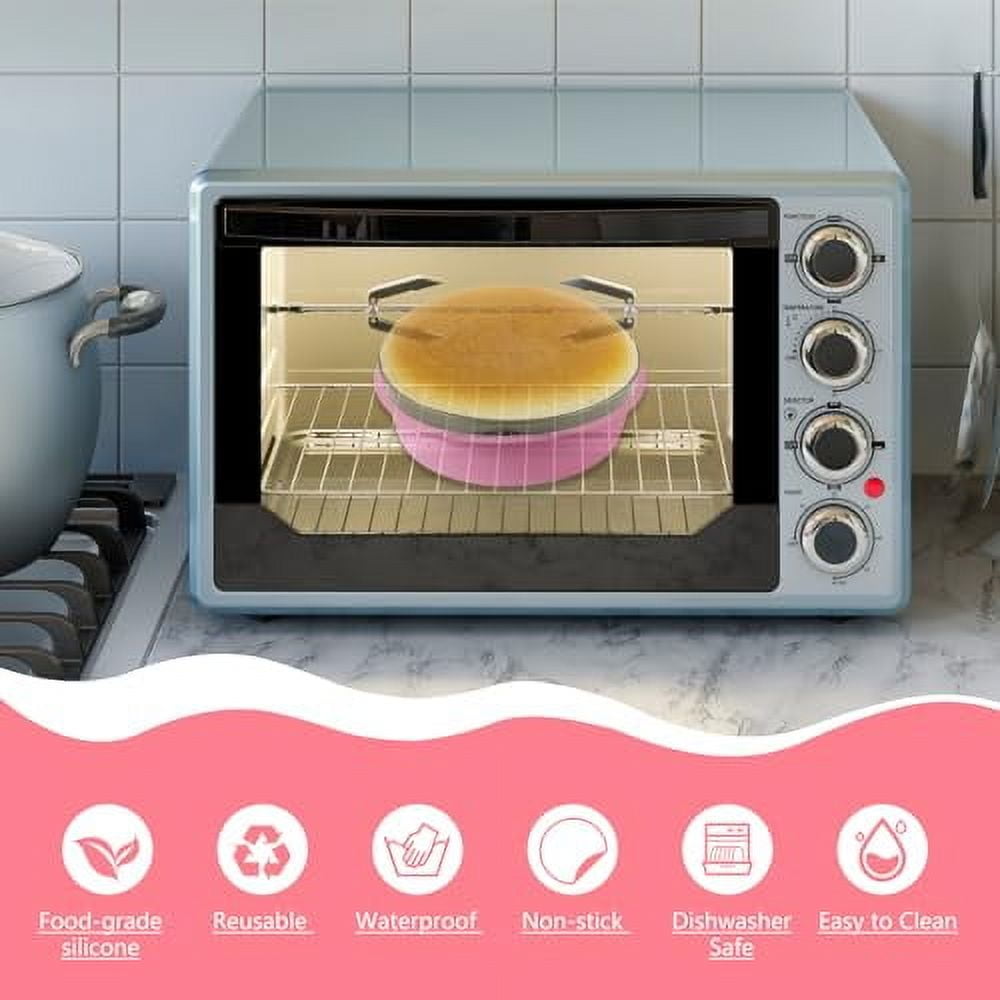 4Pcs Cheesecake Water Bath Pan, Cheesecake Pan Protector Silicone ...