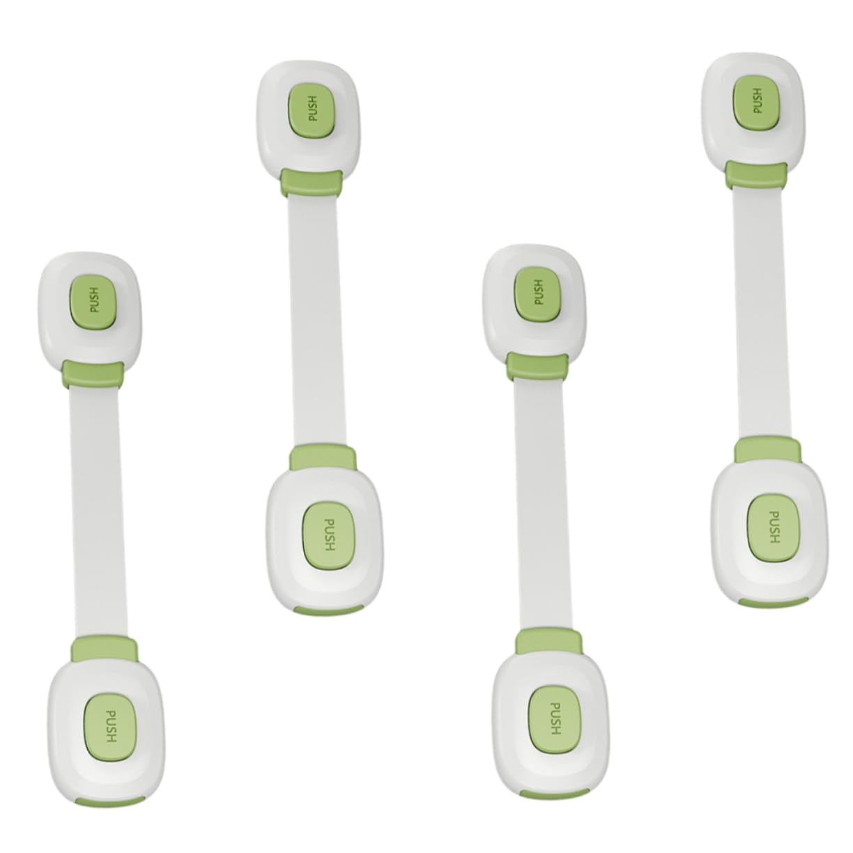 4Pcs Childproof Cabinet Locks Straps Furniture Safety Latch for Easy to ...