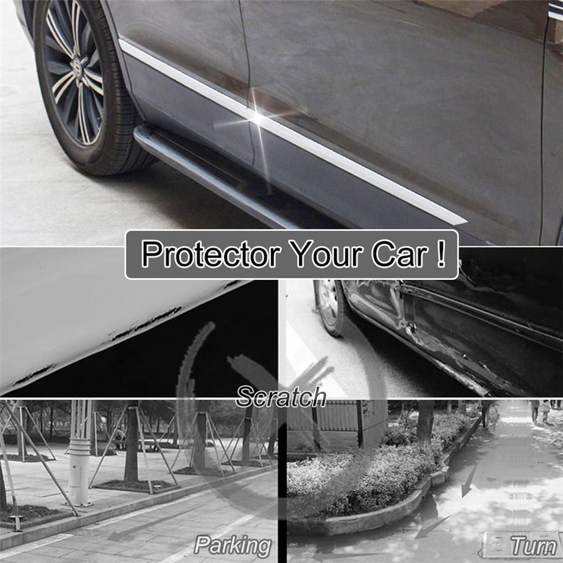 4Pcs Chrome Side Skirt Door Side Line Sill Body Molding Trim Cover ...