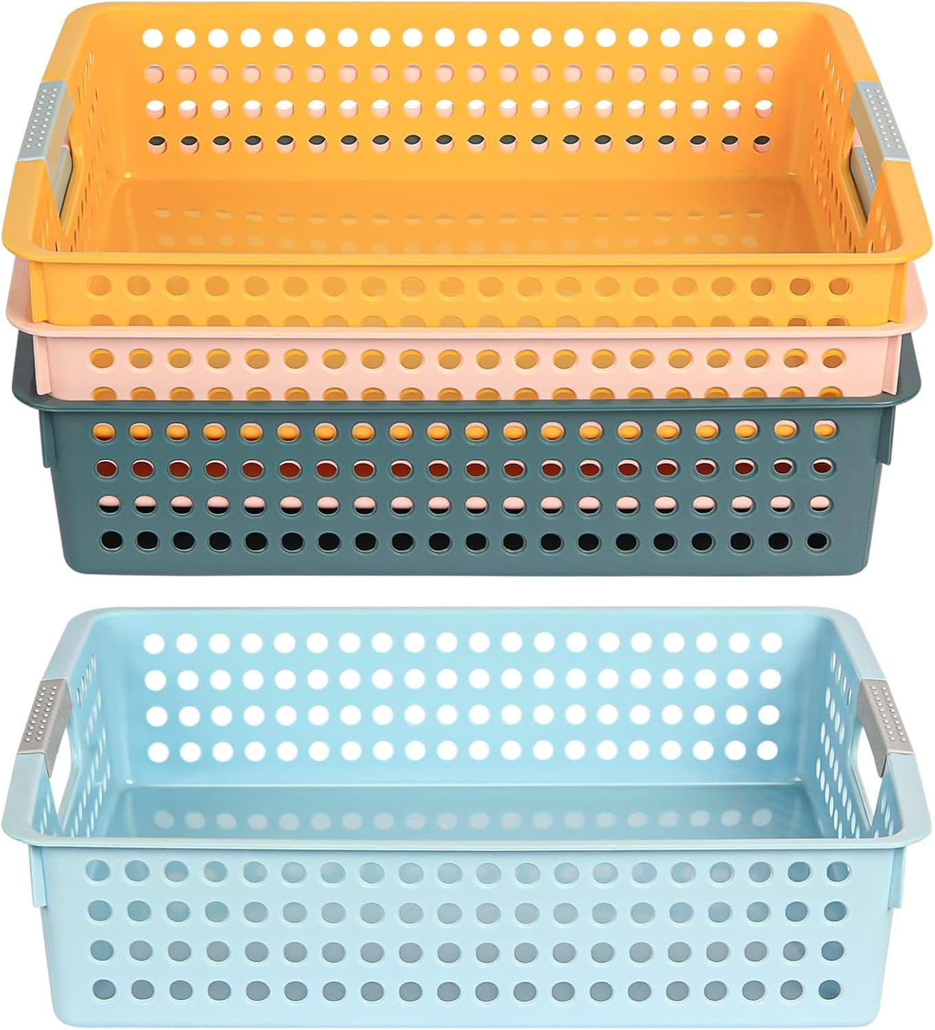 4Pcs Classroom Organization and Storage Paper Tray Holds 4A Paper Trays ...