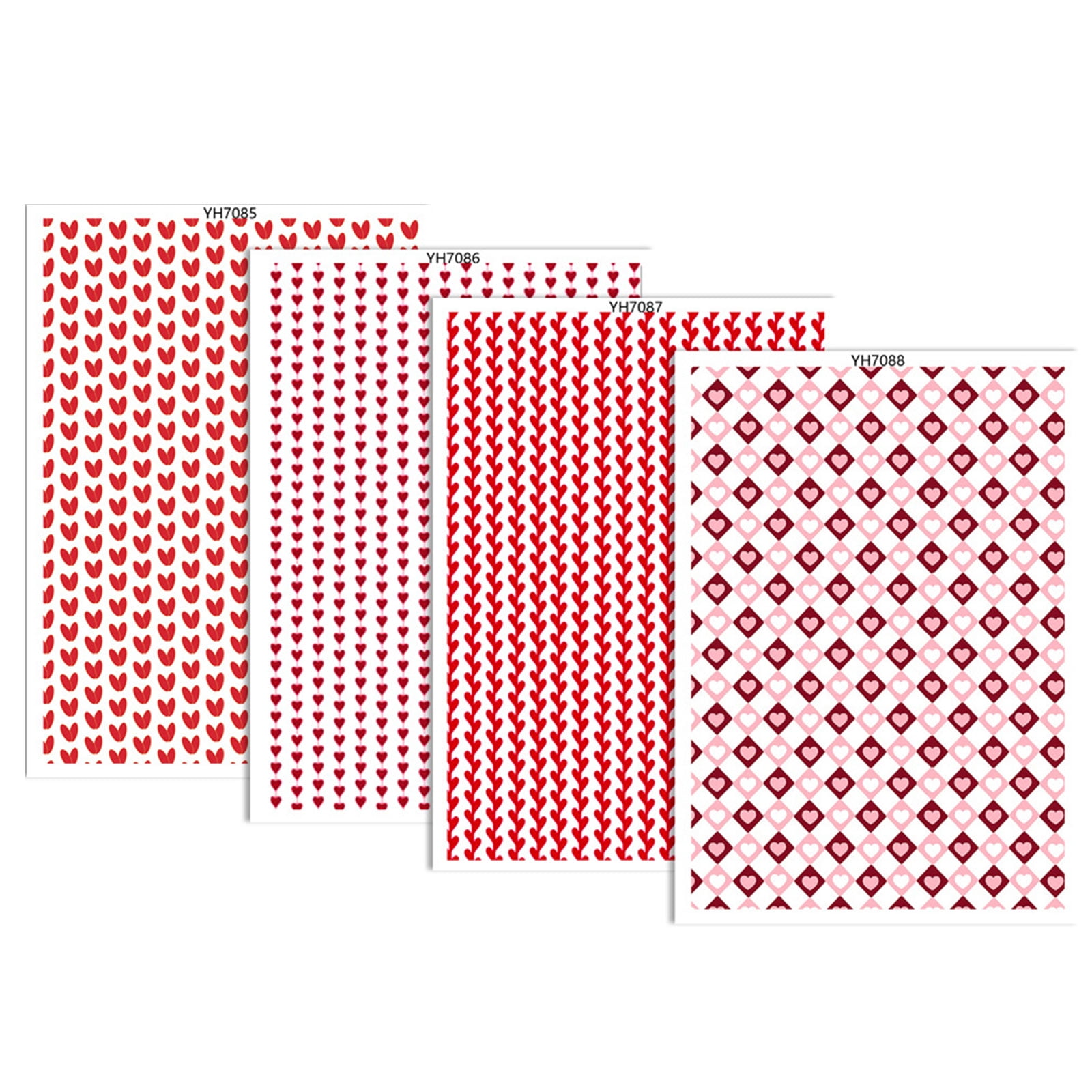 4Pcs Clay Transfer Paper Pottery Underglaze Heart Paper Water Soluble ...