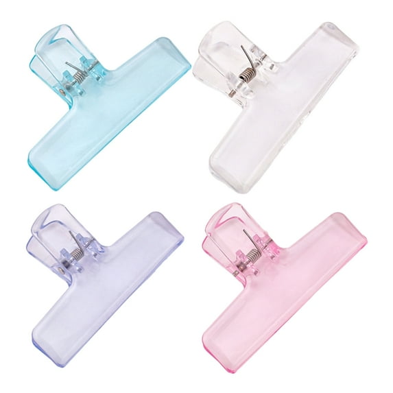 4Pcs Clear Acrylic Paper Clip 74mm Acrylic Paper Clip Paper Clamps for ...