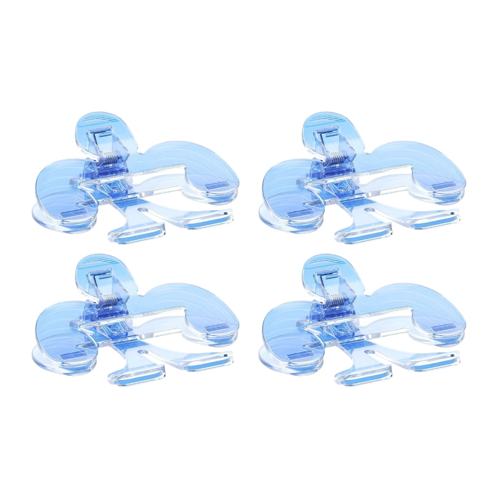 4Pcs Clear Paper Clip Paper Clamp Document Organiser Clip Food Bag Clip ...