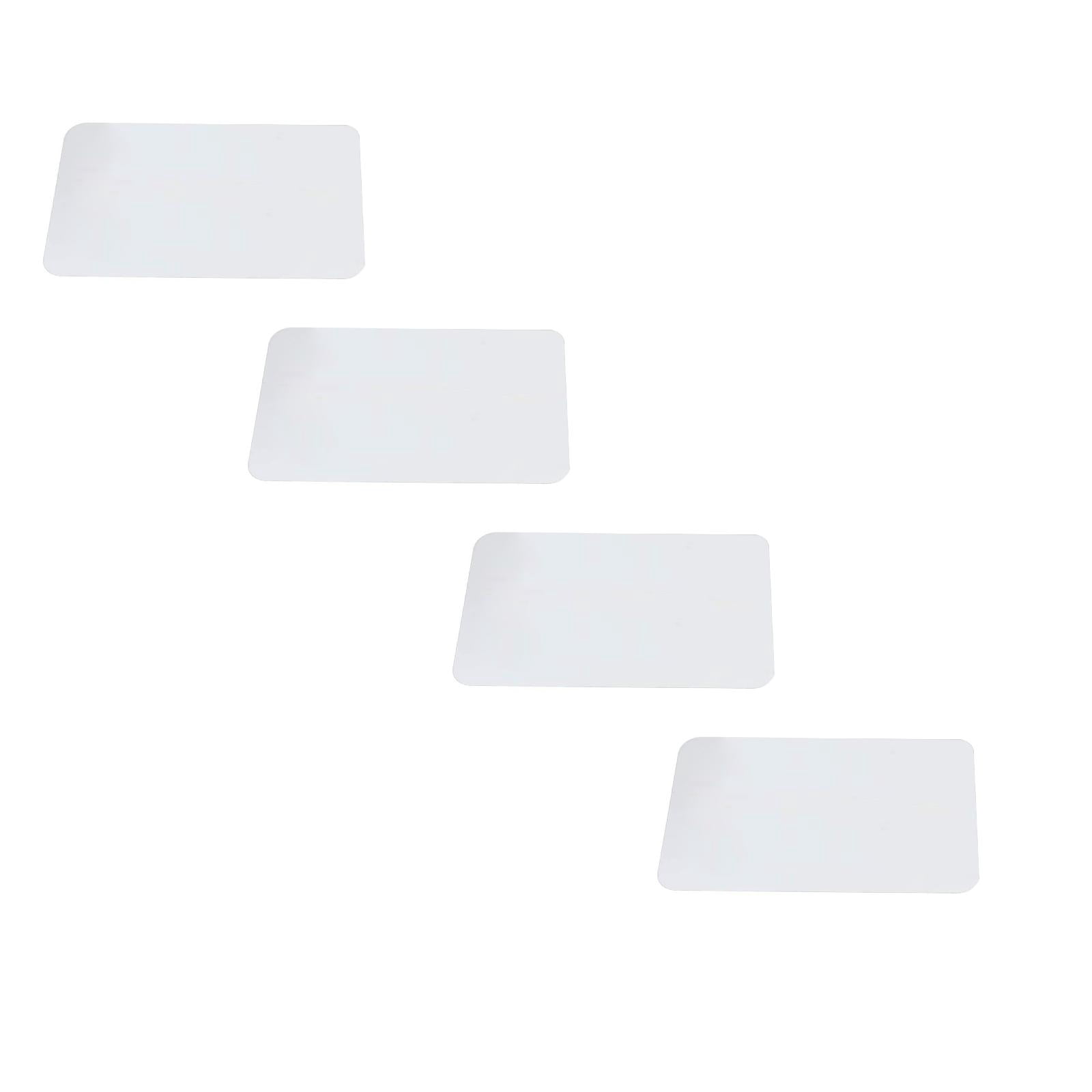4Pcs Clear Plastic Placemats,16X11 In Matte Transparent Heat Resistant ...