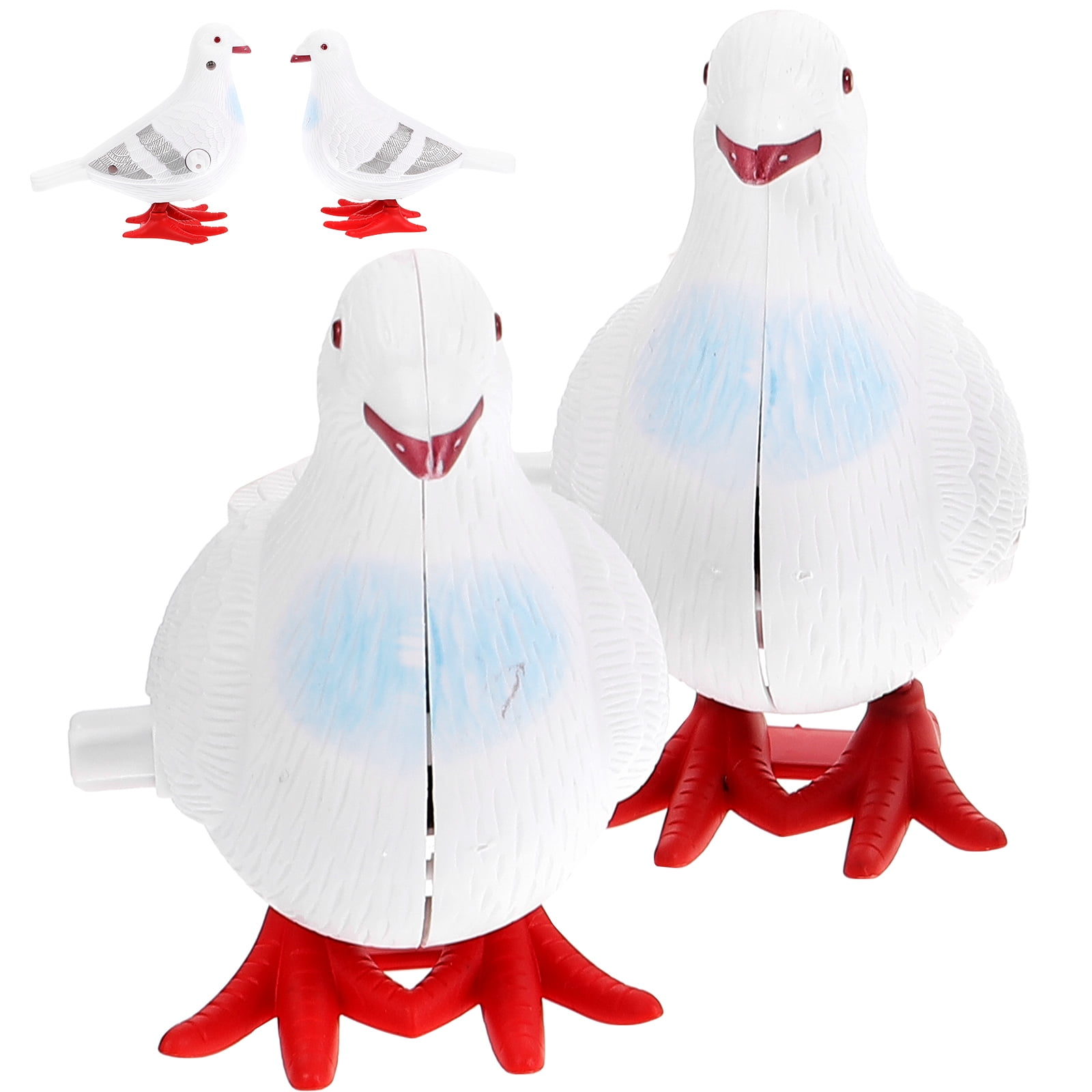 4Pcs Clockwork Pigeon Toy Jumping Pigeon Toy Cartoon Pigeon Model ...