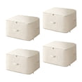 4Pcs Clothes Storage Bag 125 Liter Comforter Organiser Container ...