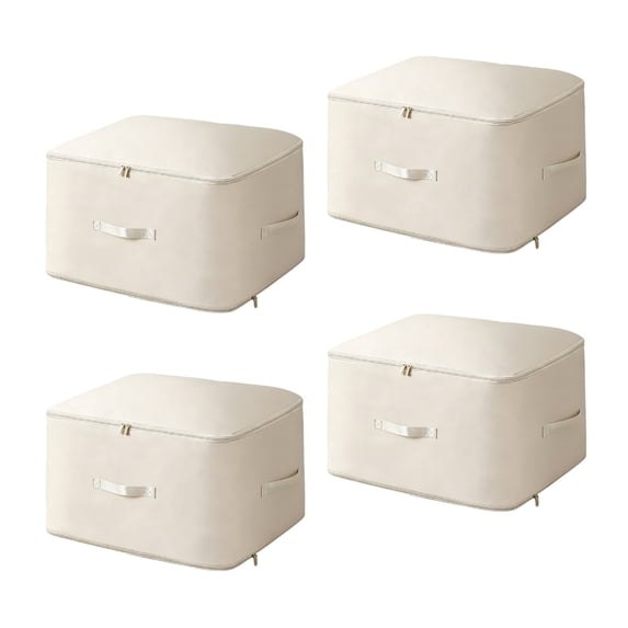 4Pcs Clothes Storage Bag 125 Liter Comforter Organiser Container ...