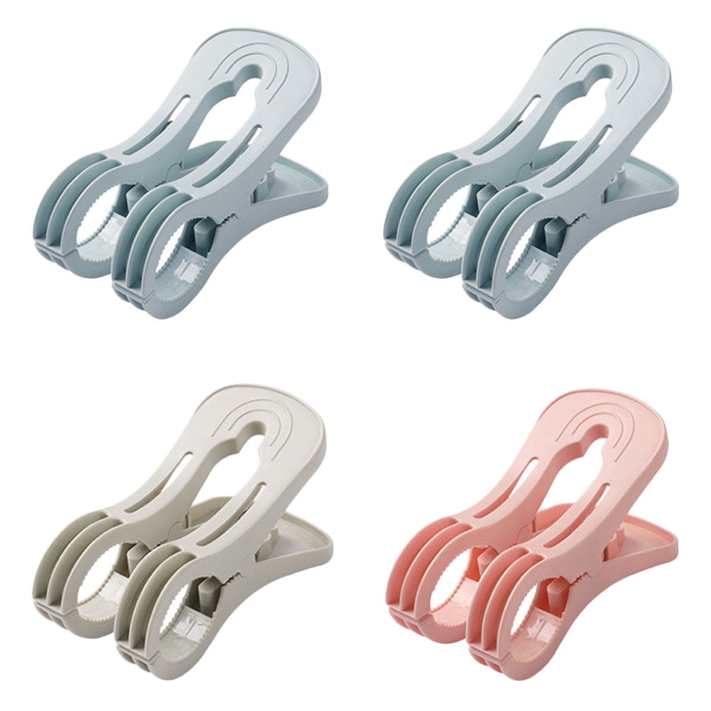 4Pcs Balcony Clothespins Quilt Fixing Clips Home Clothing Clamps Random ...