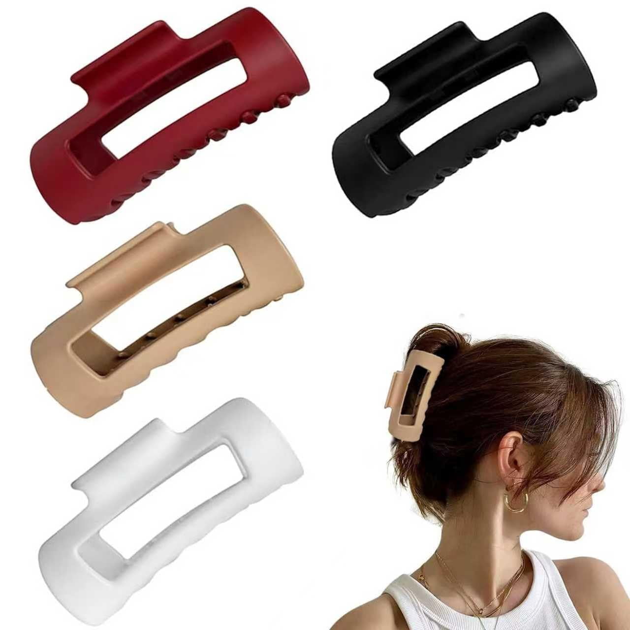 4Pcs Cloud Claw Clips, Soft & Flexible Cozy Claw Clip, Flexible Claw ...