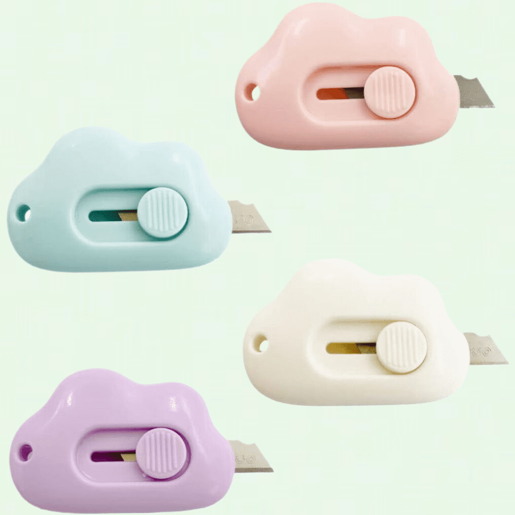 4Pcs Cloud Shaped Art Cutter Utility Knife, Cute and Portable Paper ...