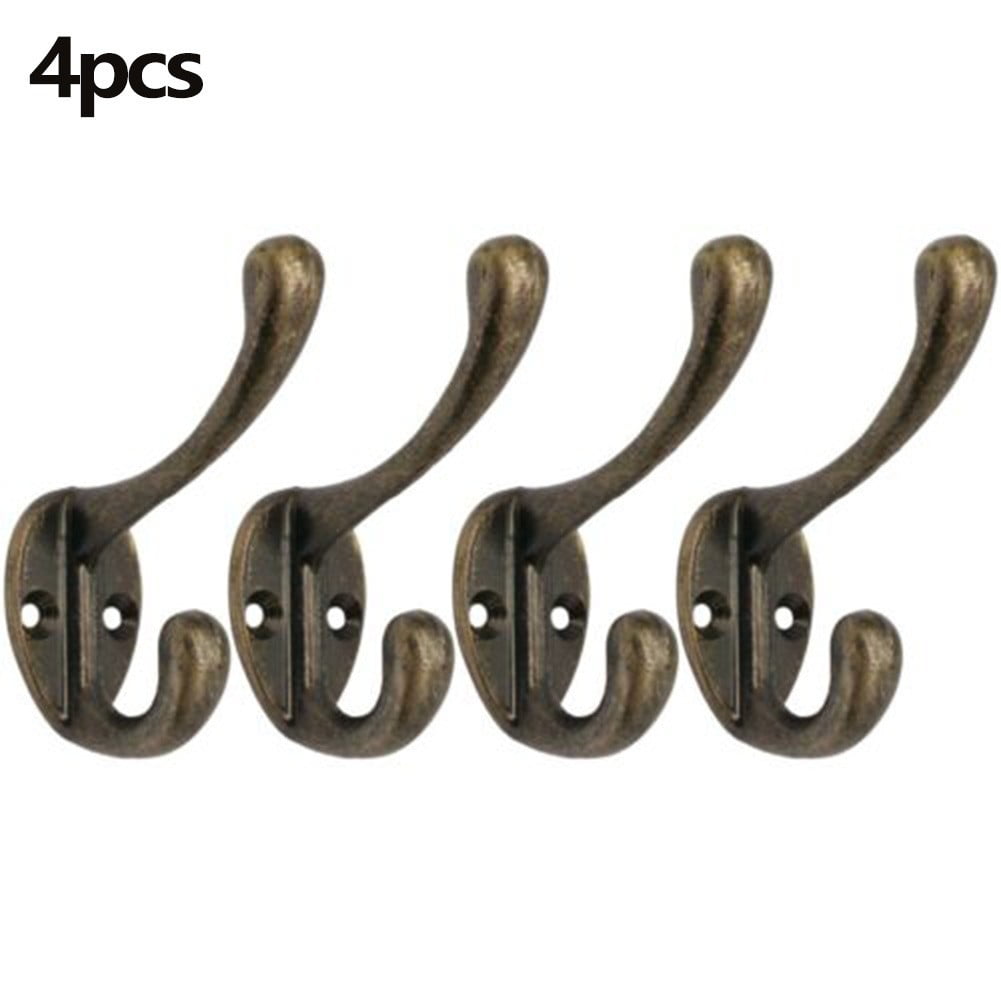 4Pcs Coat Hooks Wall Mounted, Bronze Wall Hooks for Mudroom, Hat Rack ...