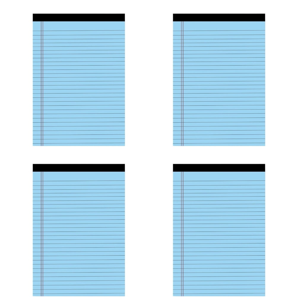 4Pcs Colorful Notepads Lined Writing Notepad 50 Sheets Per Pad For Note ...