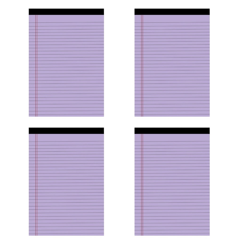 4Pcs Colorful Notepads Lined Writing Notepad 50 Sheets Per Pad For Note ...