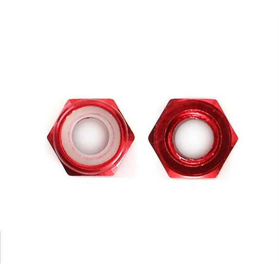 4Pcs Colourful Aluminum Alloy Nut M2 M3 M4 M5 Nylon Insert Lock Nut ...