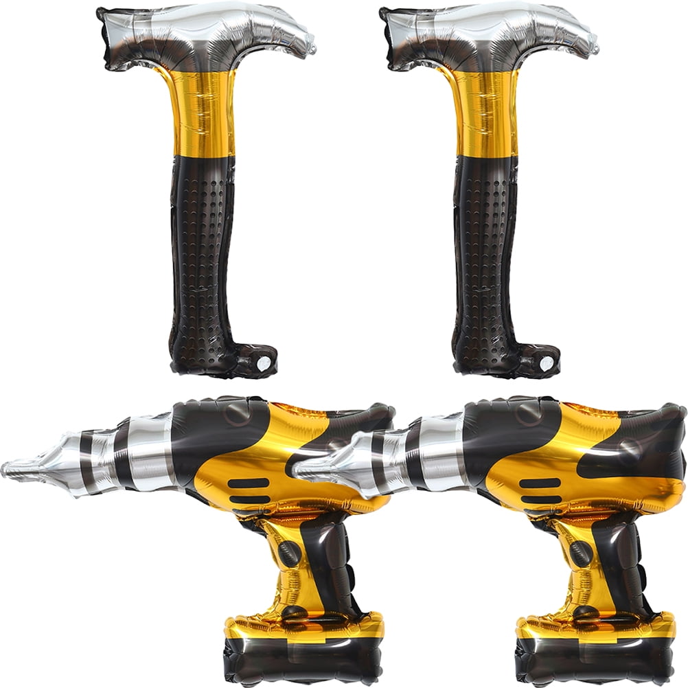 4Pcs Construction Repairing Tools Balloons Party Balloons Birthday ...